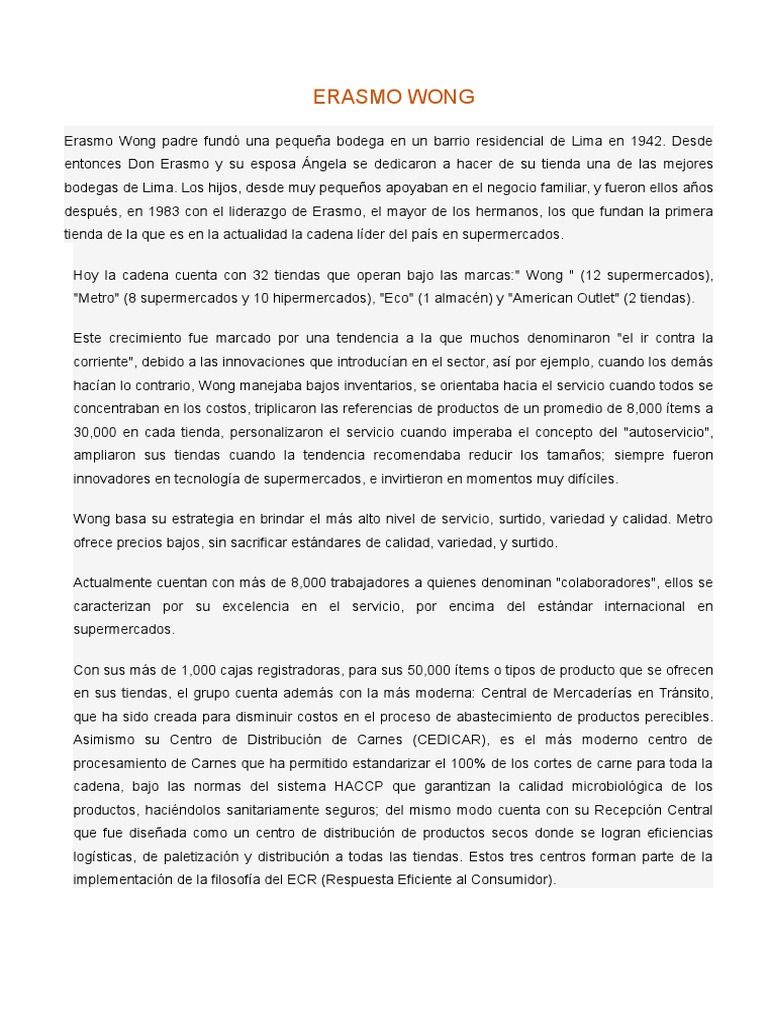 Erasmo Wong | PDF | Economias | Business