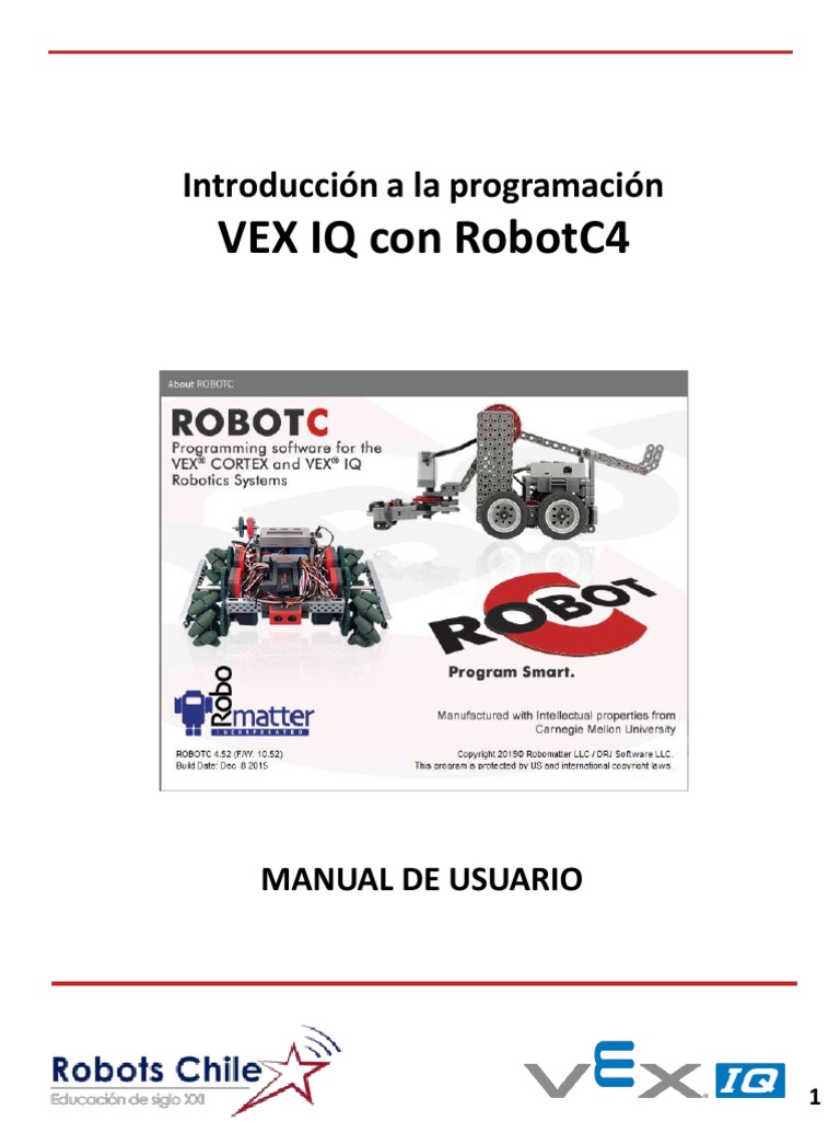 Manual de Usuario Ver1 | PDF | Robot | Robótica