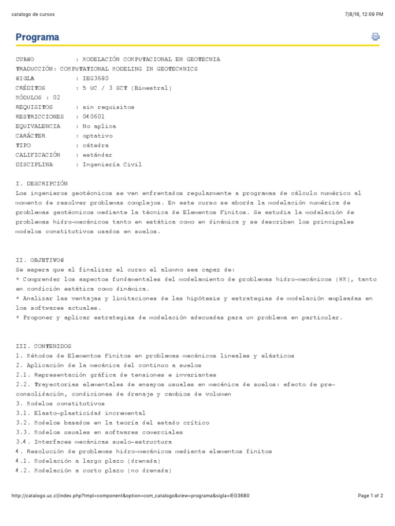 Modelacion Computacional en Geotecnia | PDF | Método de elementos ...