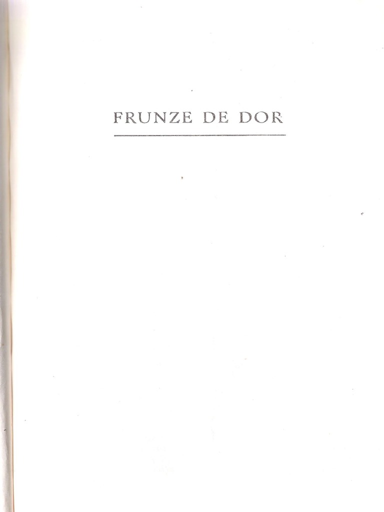 Frunze de Dor de Ion Druta PDF | PDF