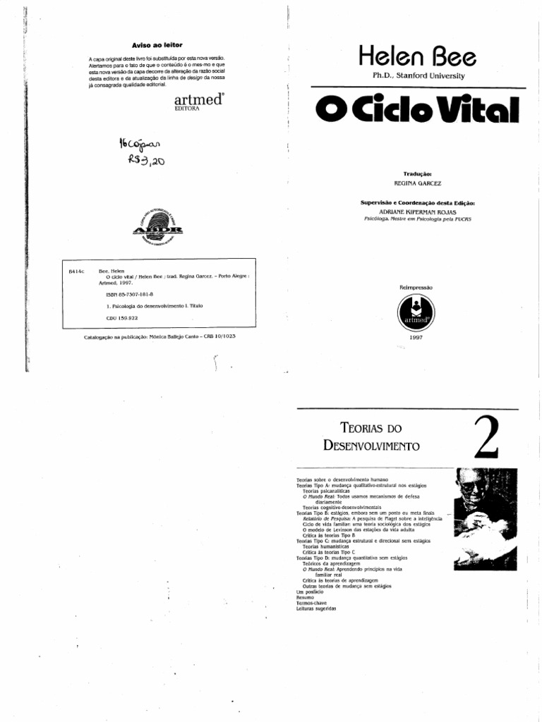 O Ciclo Vital - Helen Bee - Cap 2 - Teorias Do Desenvolvimento PDF | PDF