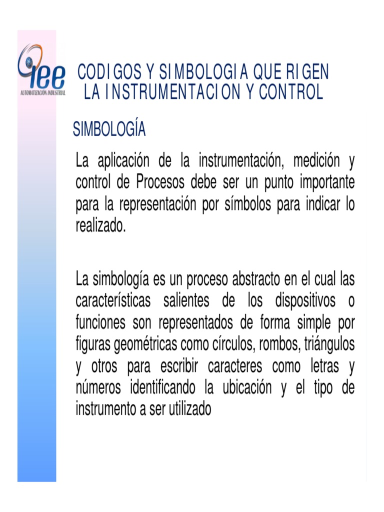 Simbologia ISA IEE PDF | PDF