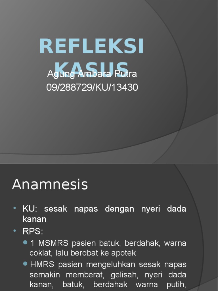 Refleksi Kasus Radiointerna Agung Ambara | PDF