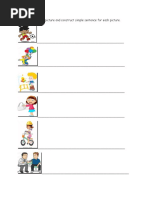 First Grade Dictation Sentences | PDF