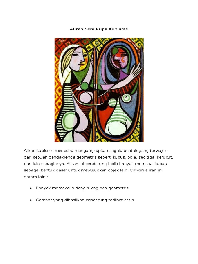 Aliran Seni Rupa Kubisme | PDF