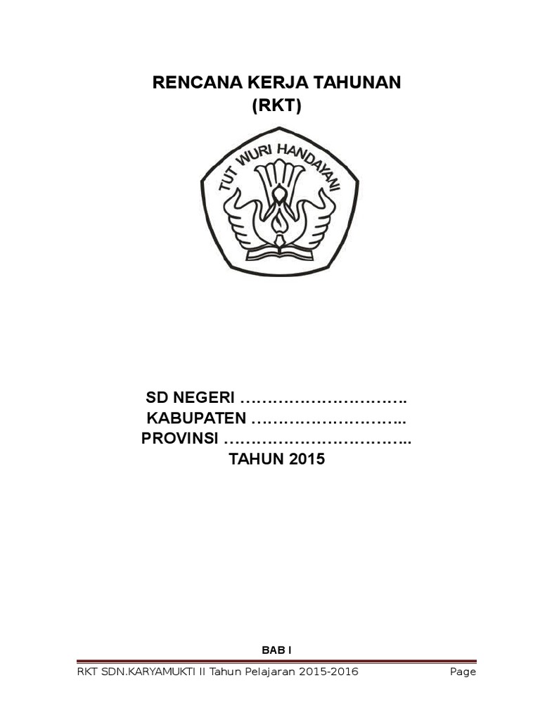 Contoh Format RKT 2015 | PDF