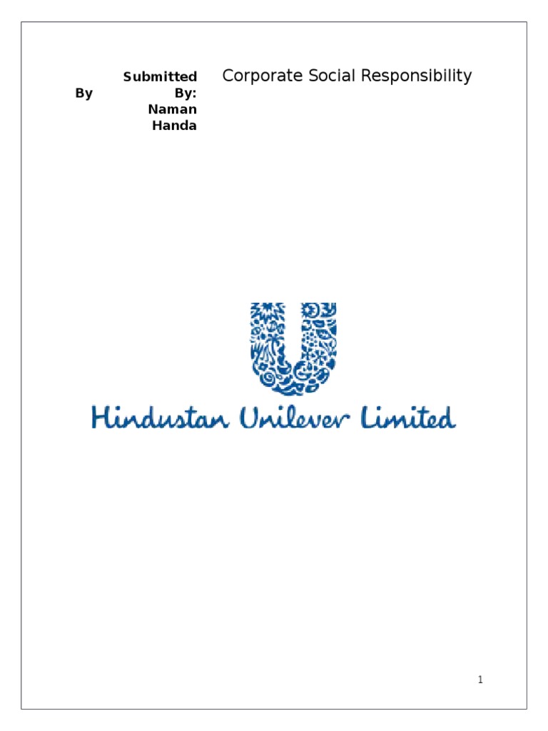 Hul CSR | PDF | Corporate Social Responsibility | Unilever