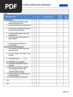14 - Fire Safety and Inspection Checklist | PDF | Fires | Firefighting