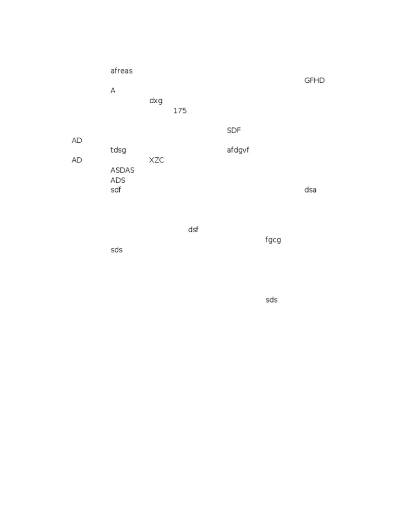 Afreas GFHD A DXG 175 SDF AD TDSG Afdgvf AD XZC Asdas ADS SDF Dsa | PDF