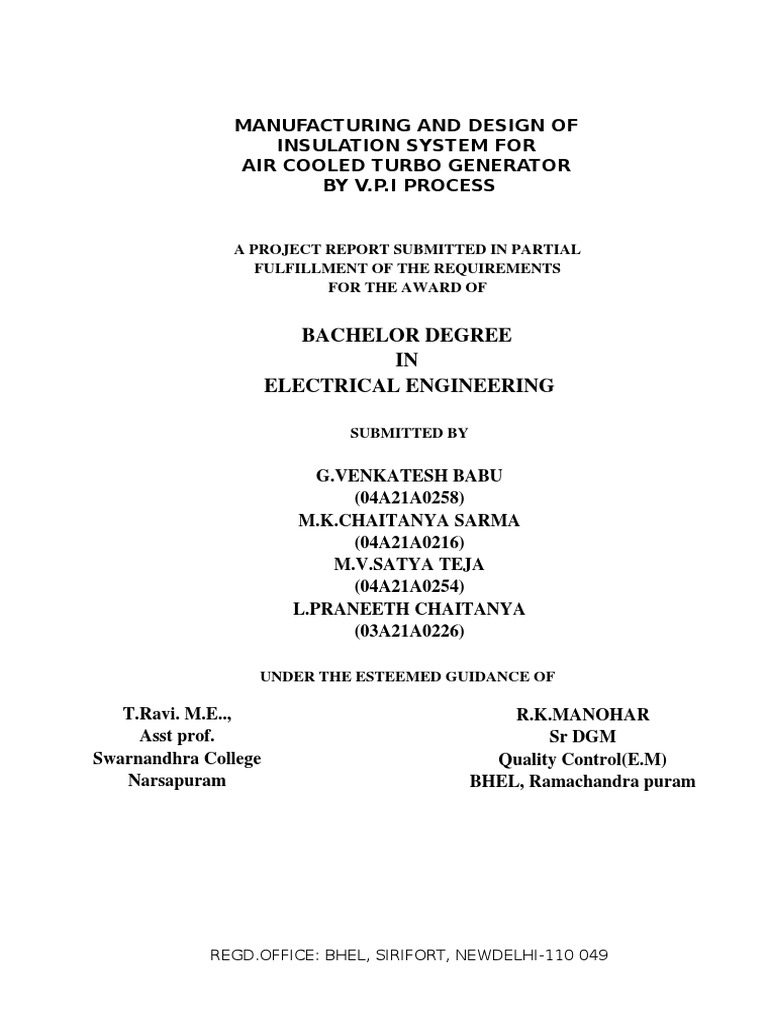 Fyp Manufacturing Design Insulation System | PDF | Rectifier | Electric ...