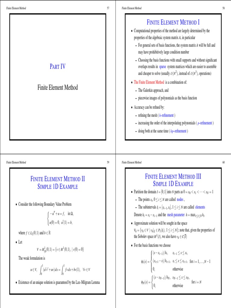 F E M I: Finite Element Method | PDF | Finite Element Method ...