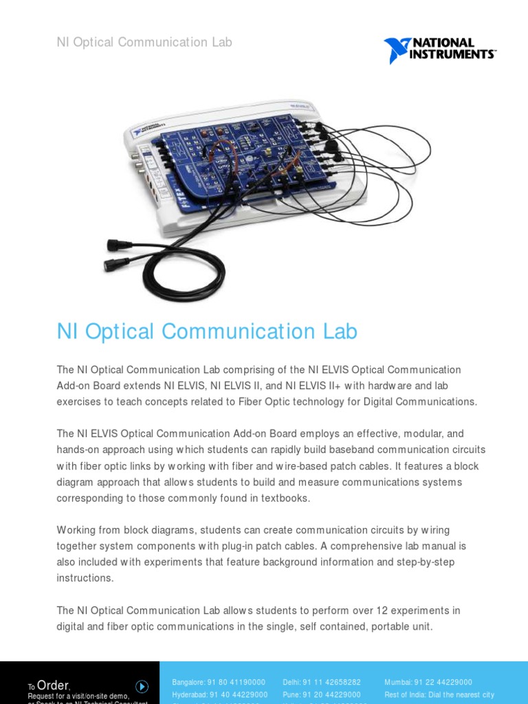 Optical Communication Lab | PDF | Communications System | Fiber Optic ...