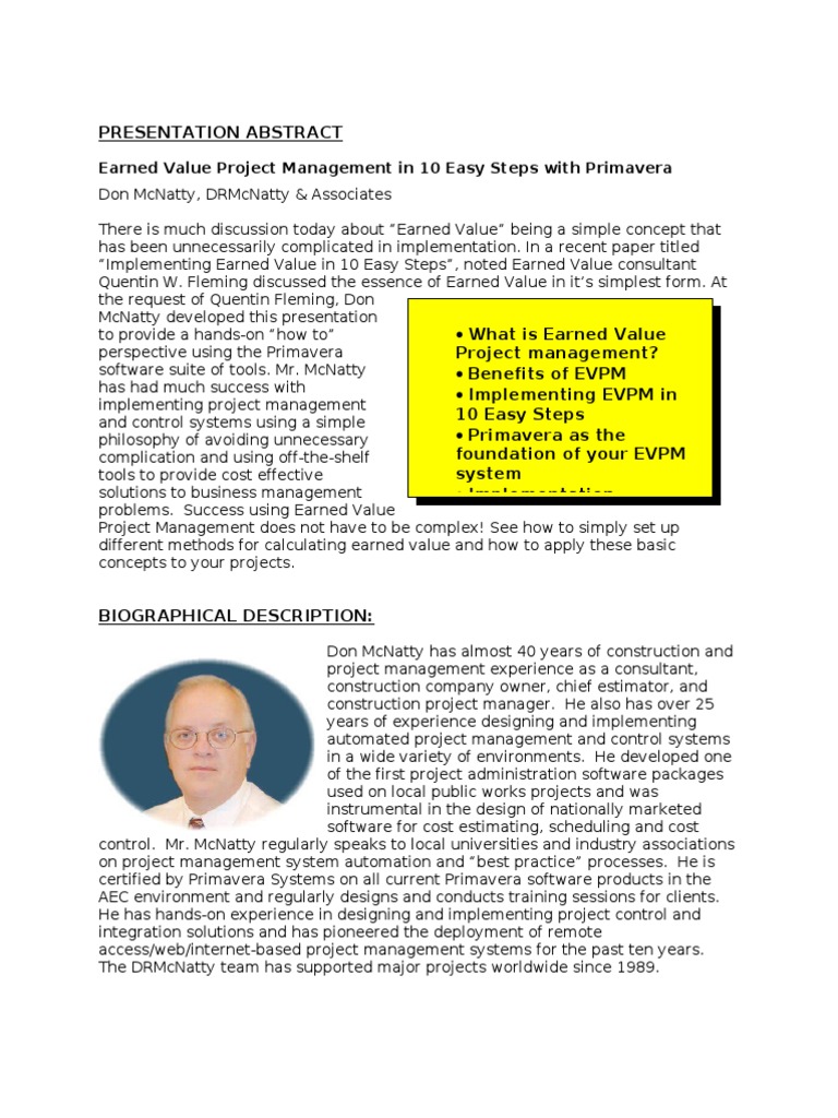 AACE 01-17-06 Abstract | PDF | Project Management | Design