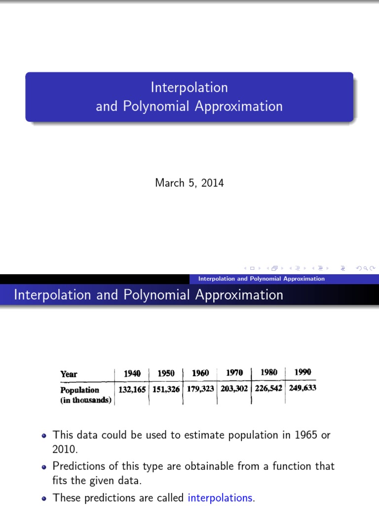 Polynomial Interpolation Guide | PDF | Interpolation | Polynomial