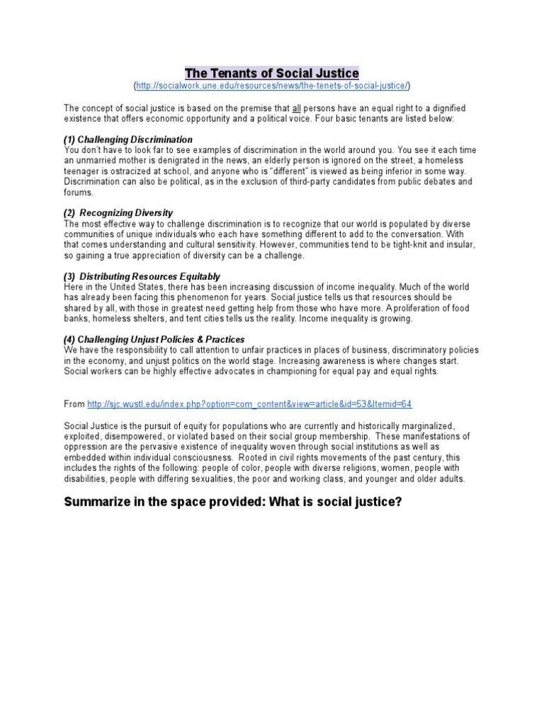 Social Justice 7 1 - Introductiontosocialjusticehandout | PDF | Race ...