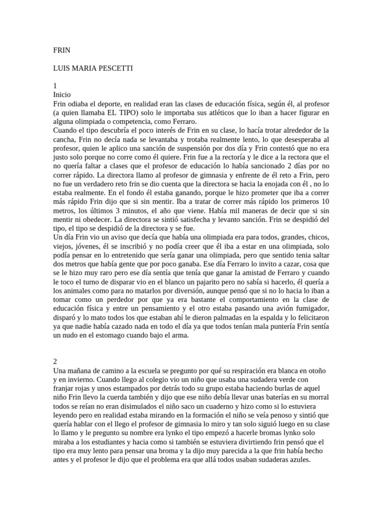 FRIN | PDF | Alma | Ocio