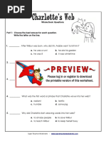 Charlottes Web Lesson Plan With Materials | PDF | Reading Comprehension ...