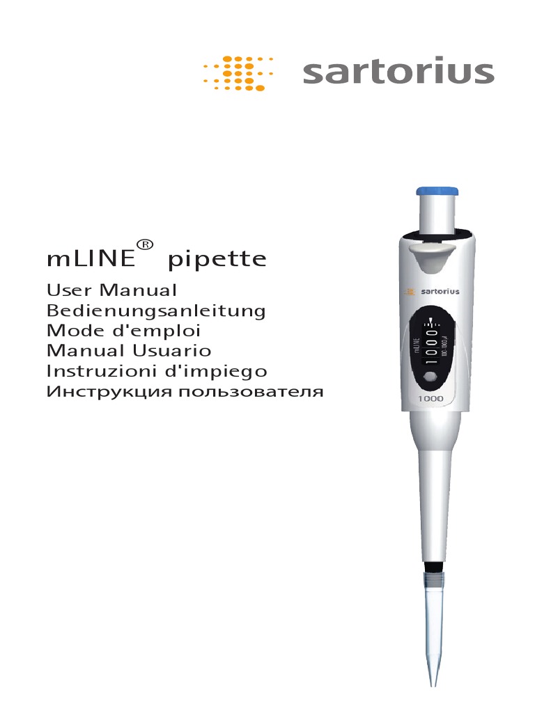 mLINE® Pipette: User Manual Bedienungsanleitung Mode D'emploi Manual ...