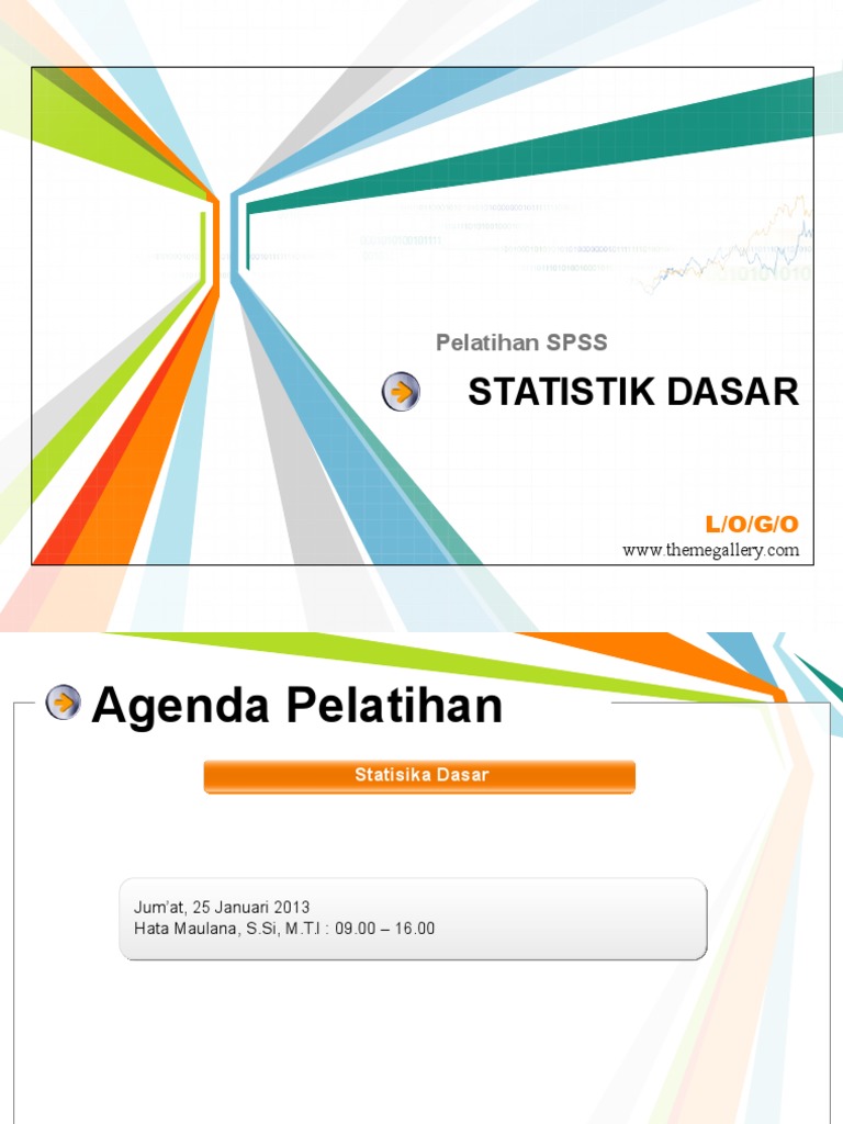 Slide Pelatihan SPSS Dasar (Sesi I) | PDF