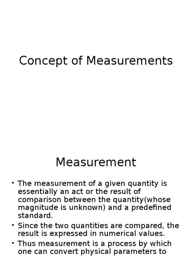 Measurement Concepts and Methods | PDF | Measuring Instrument | Measurement