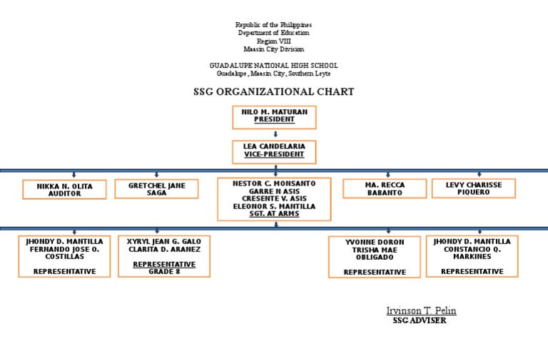 SSG Organizational Chart: Irvinson T. Pelin | PDF
