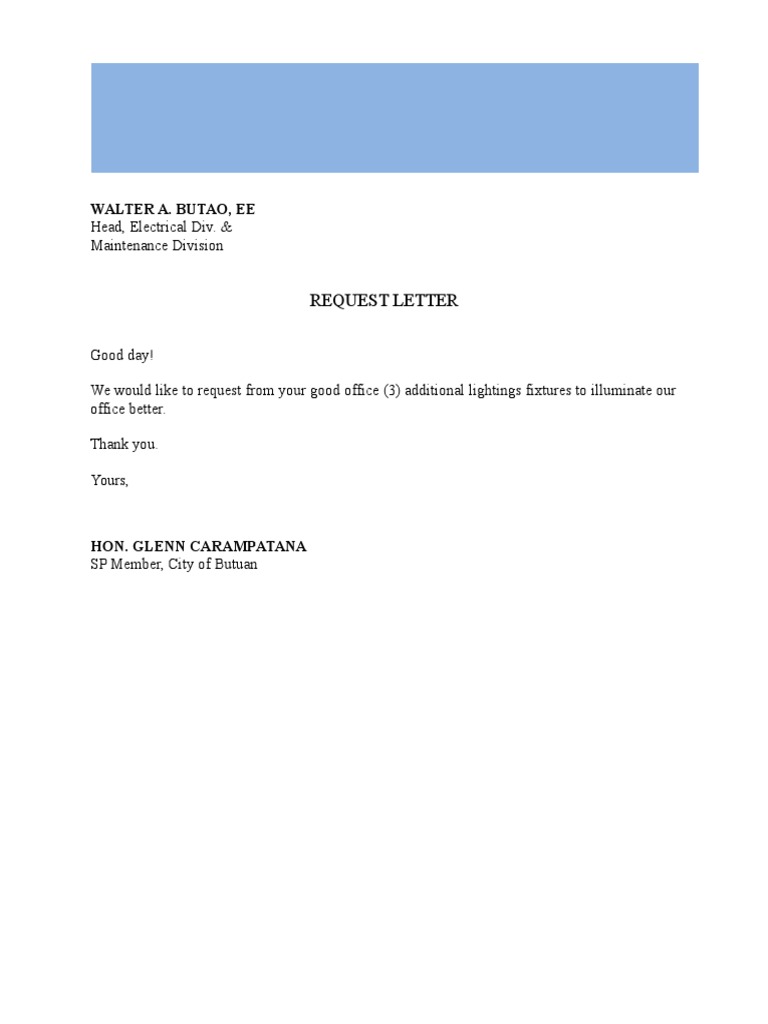 Request Letter - EE | PDF