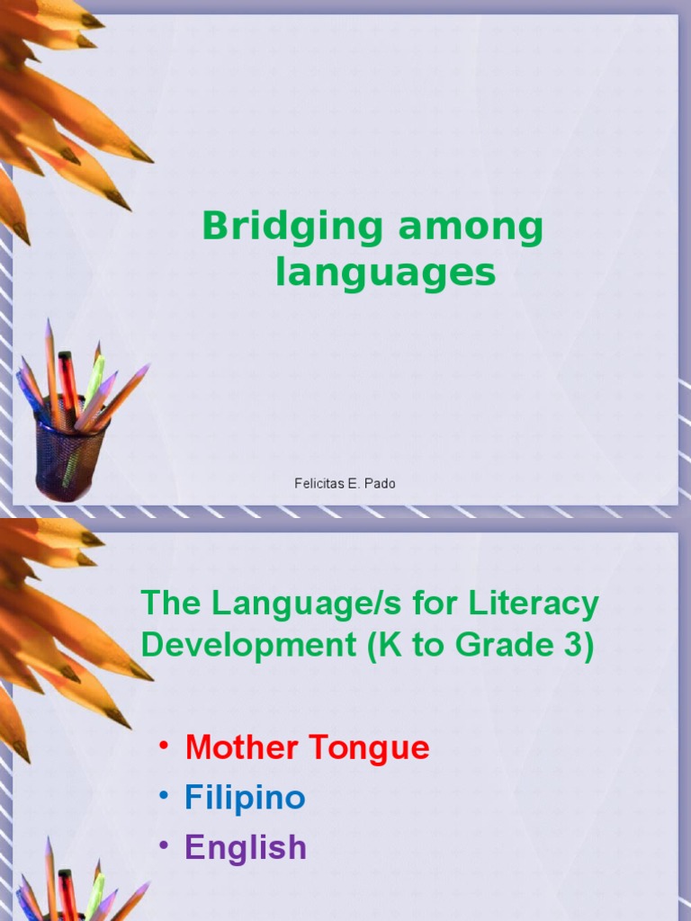 Bridging Among Languages | PDF | Phonics | Reading (Process)