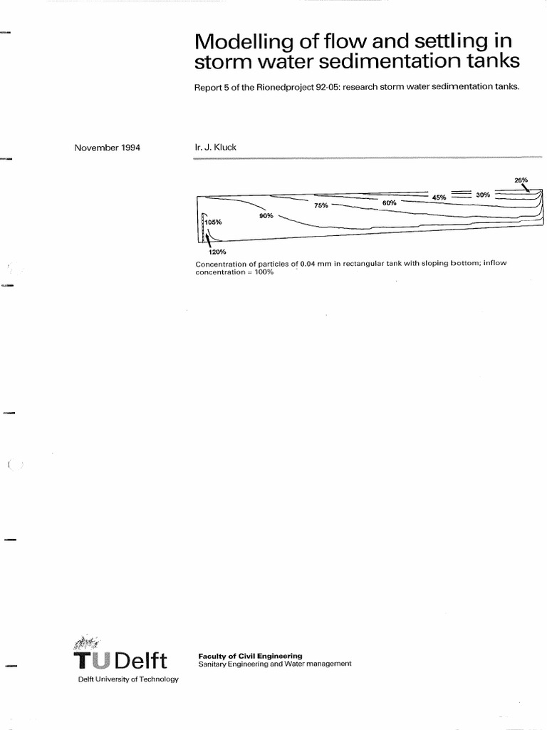 Modelling Sedimentation Tanks | PDF | Turbulence | Deposition (Geology)