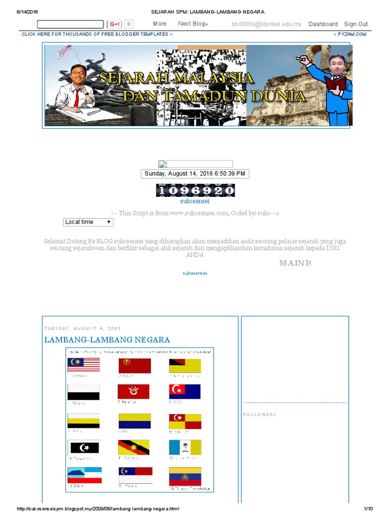 Sejarah SPM - Lambang-Lambang Negara | PDF