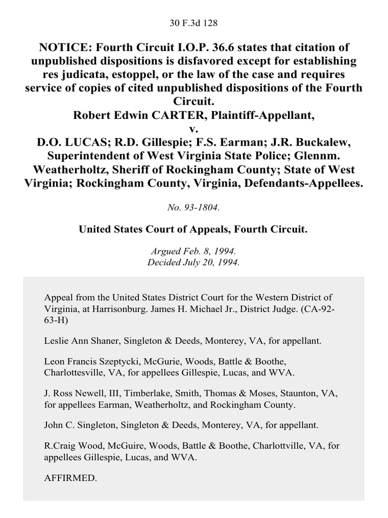 United States Court of Appeals, Fourth Circuit | PDF | Fourth Amendment ...