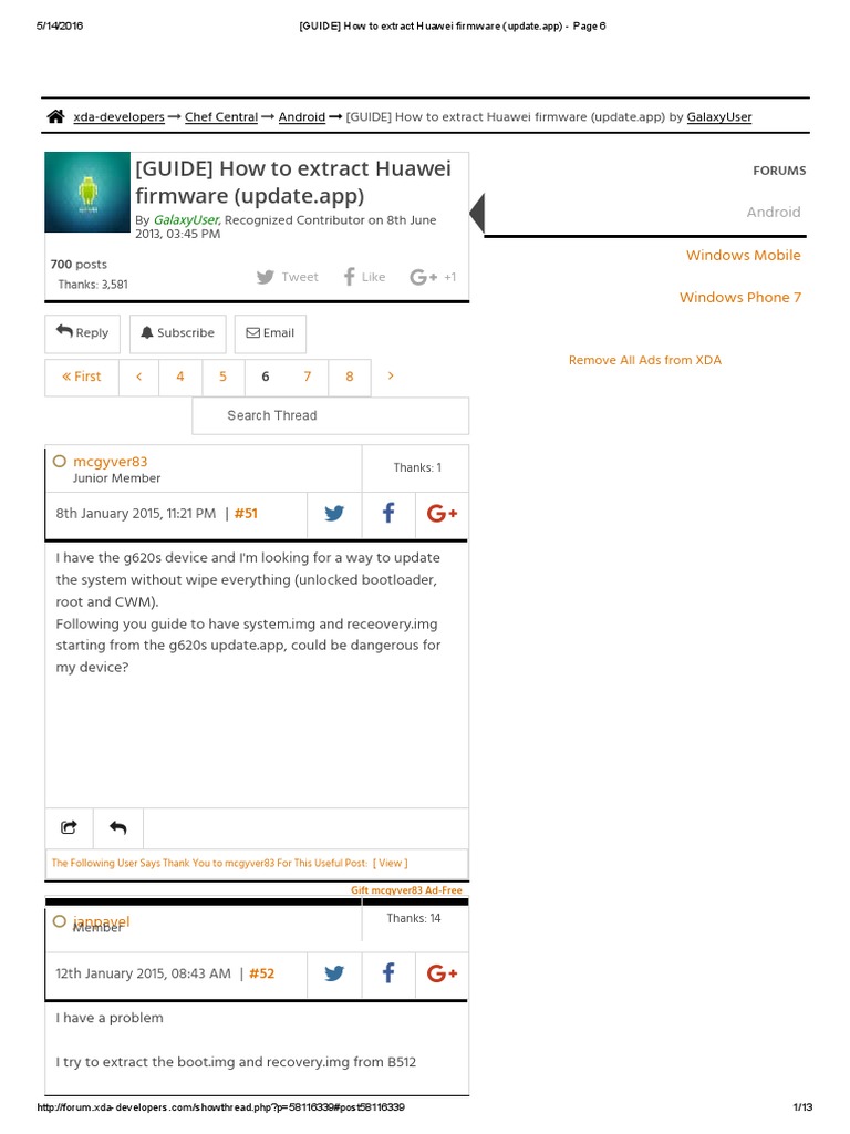 (GUIDE) How To Extract Huawei Firmware (Update | PDF | Android (Operating System) | Graphical ...