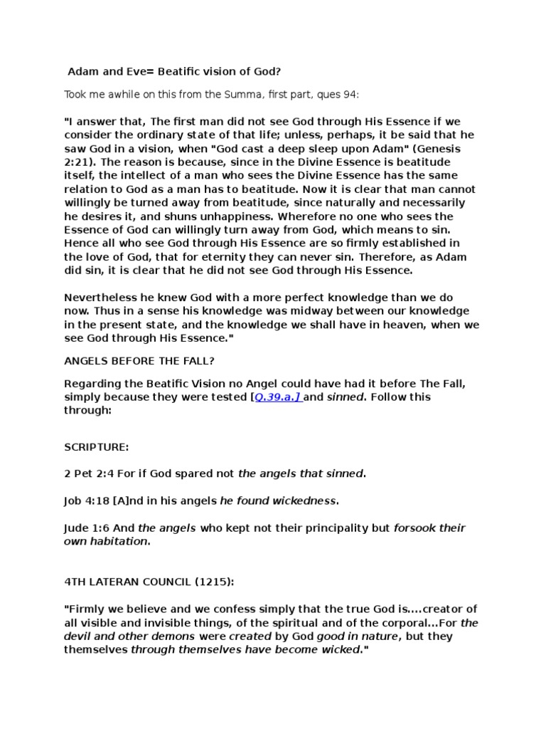 Took Me Awhile On This From The Summa, First Part, Ques 94:: Own ...