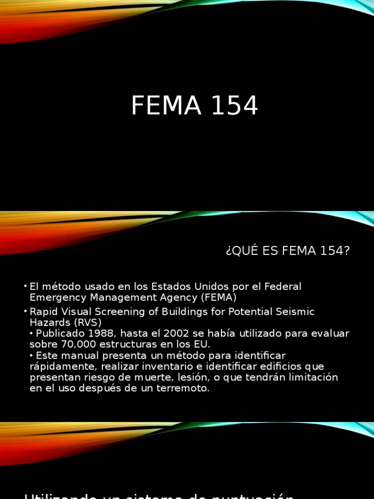 FEMA 154 | Temblores | Materiales