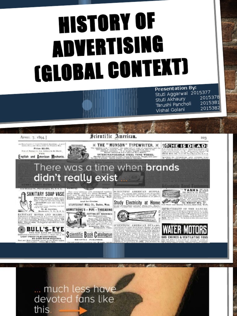 History OF ADVERTISING | PDF | Advertising | Mass Media