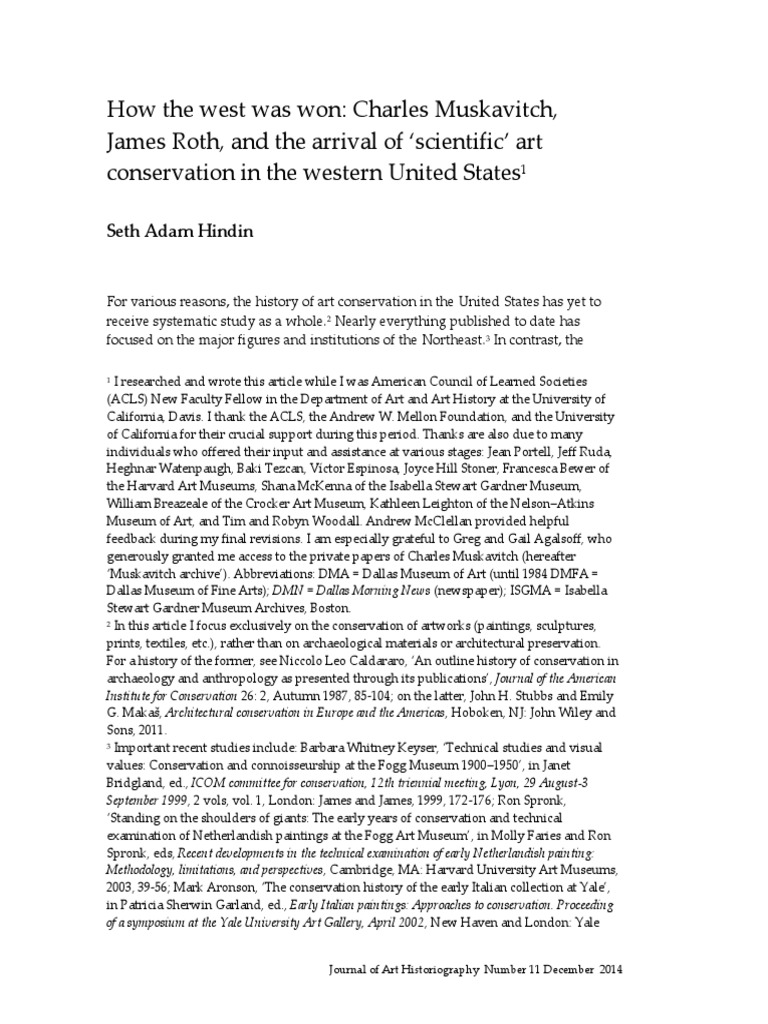 The Pioneering Roles of Charles Muskavitch and James Roth in ...