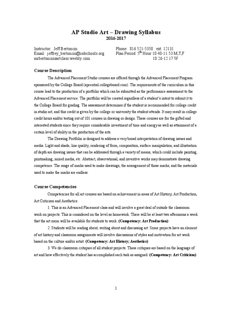 Bertoncin Drawing | PDF | Advanced Placement | Drawing