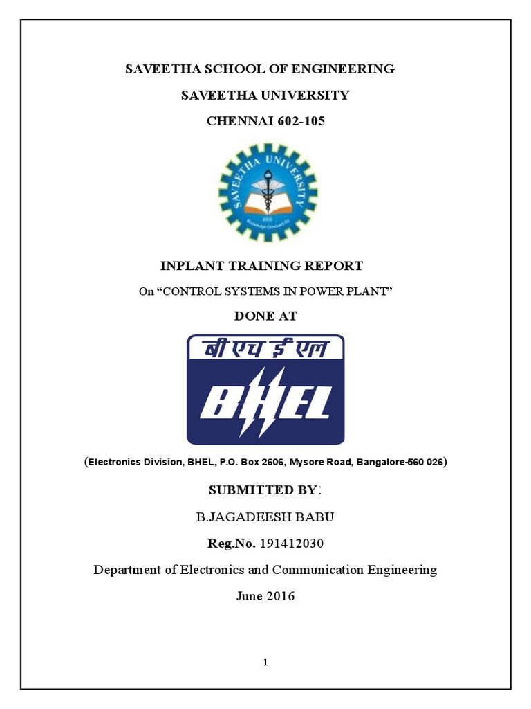 Inplant Training Sample - Format | PDF | Network Topology | Osi Model