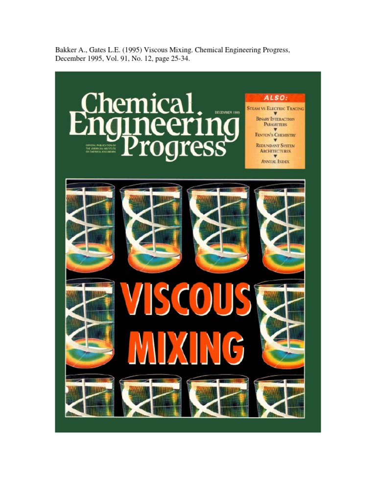 Bakker Gates Chemical Engineering Progress | PDF | Science | Engineering