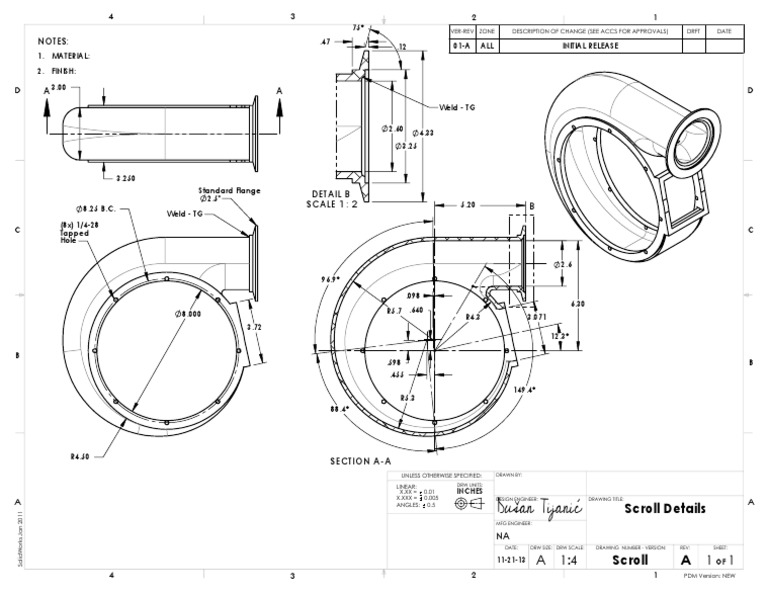 Technical Drawing Specifications | PDF