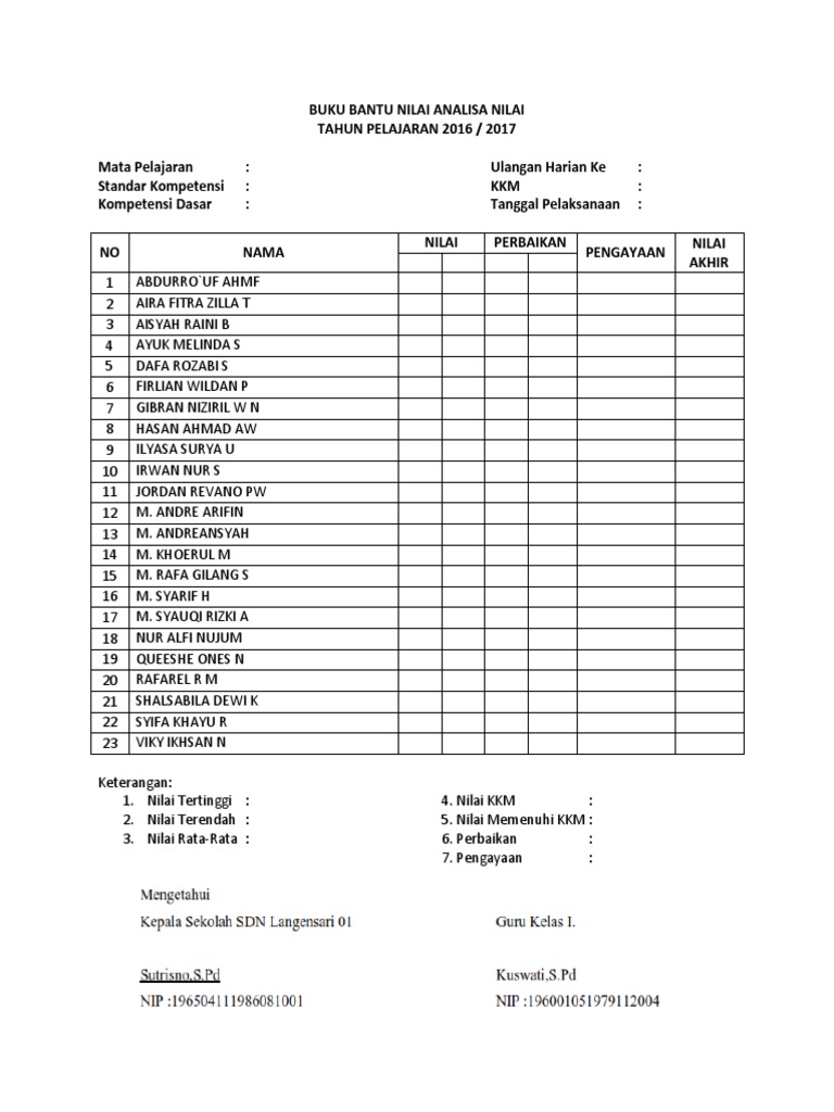 Buku Bantu Nilai Analisa Nilai | PDF | Karier & Perkembangan | Olahraga & Rekreasi