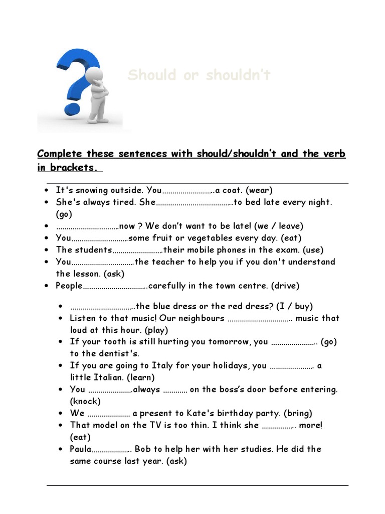 Should or Shouldnt | PDF