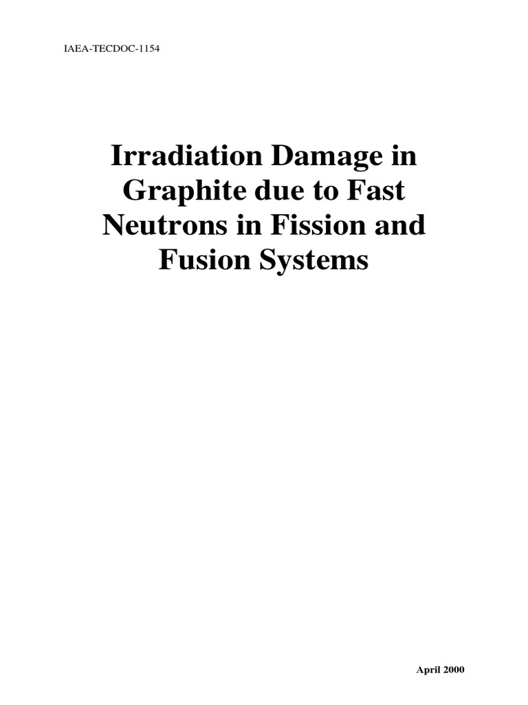 Understanding Irradiation Damage in Graphite: A Fundamental Review of ...