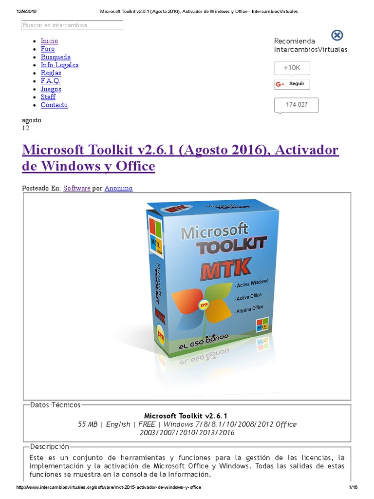 Microsoft Toolkit v2.6 PDF | PDF | Microsoft | Windows 8