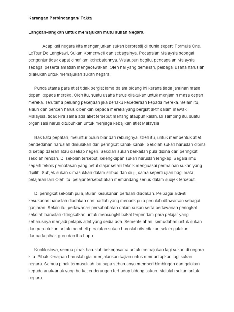 Karangan Perbincangan | PDF