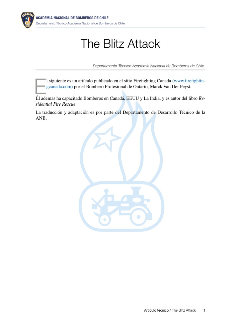 The Blitz Attack | PDF | Bombero | Agua