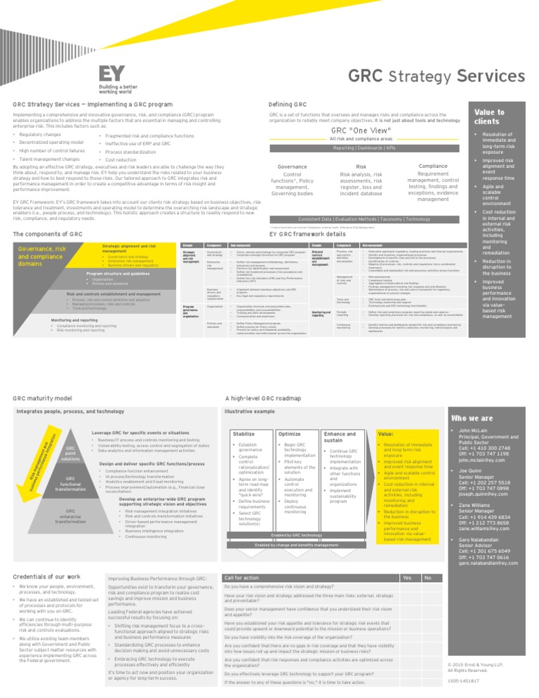 Ey Implementing a Governance Risk and Compliance Program | Strategic ...