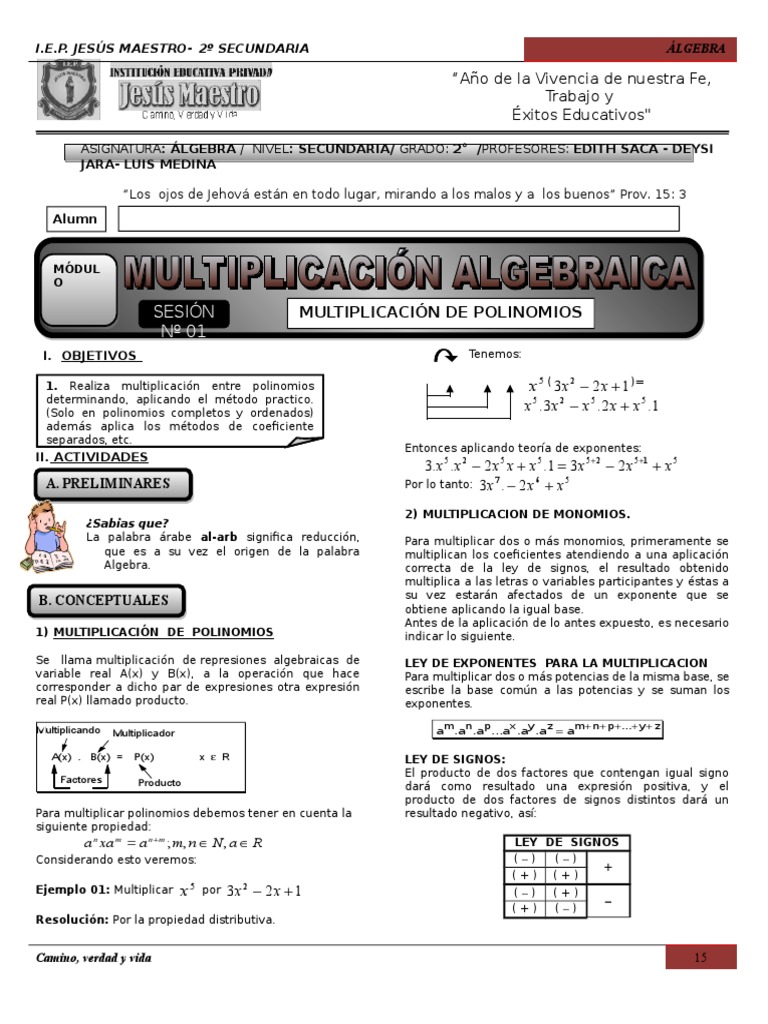 MULTIPLICACIÓN ALGEBRAICA.doc