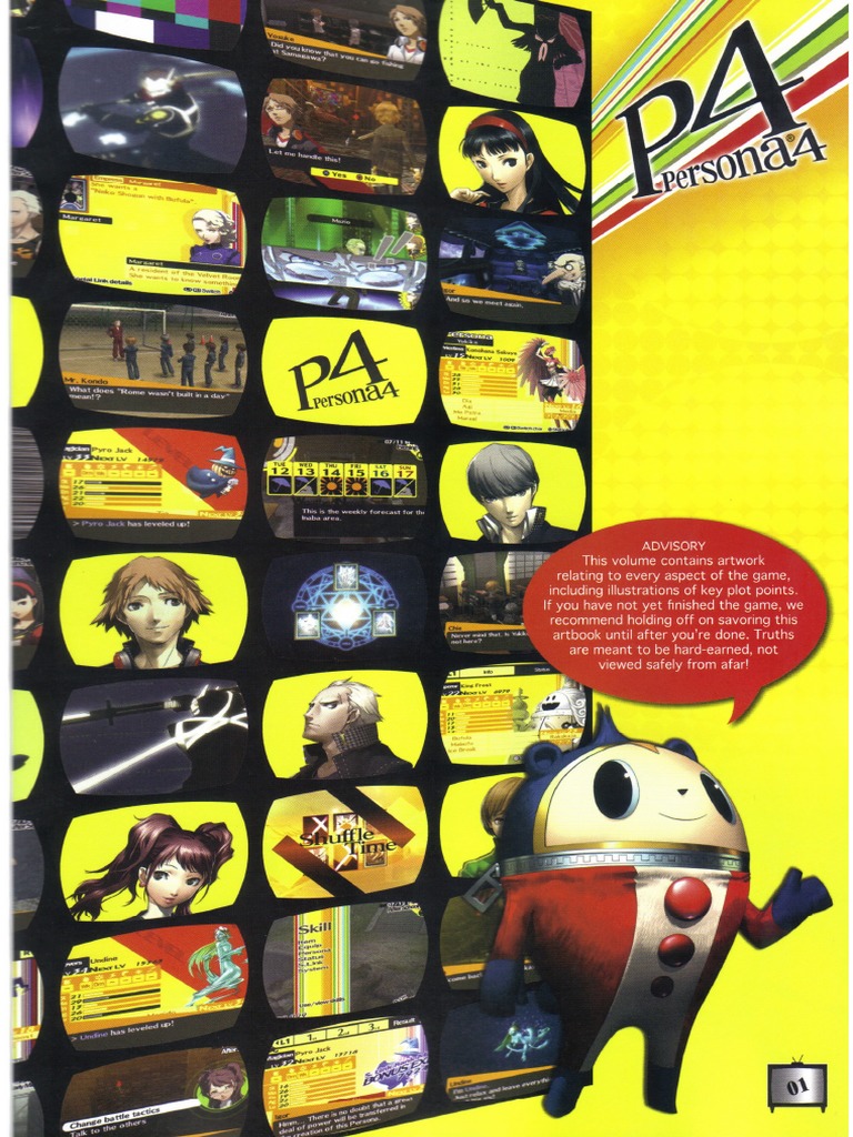 Persona 4 Visual Data | PDF