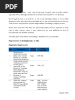 PACRA Company Incorporation Checklist | PDF