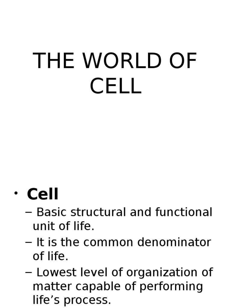 World of Cell | Download Free PDF | Cell Nucleus | Cell (Biology)